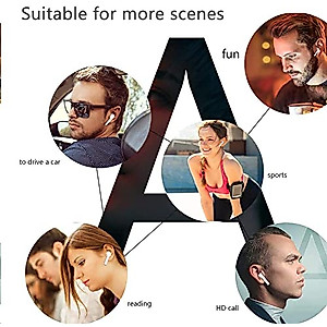 Wireless Earbuds, Bluetooth 5.3 Wireless Headphones with Noise Cancelling Microphone, IPX7 Waterproof Bluetooth Earphones, 30H Playtime Hi-Fi Stereo Sound Headset for iPhone/Android/Samsung