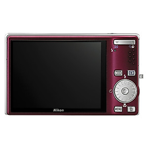 Nikon Coolpix S610 10MP Digital Camera with 4x Optical Vibration Reduction (VR) Zoom (Deep Red)