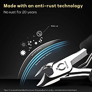 Toenail Clippers, Upgraded Toe Nail Clippers for Men, Professional Nail Clipper, Toenail Clippers for Thick Nails for Seniors (Silver)-Wanmat