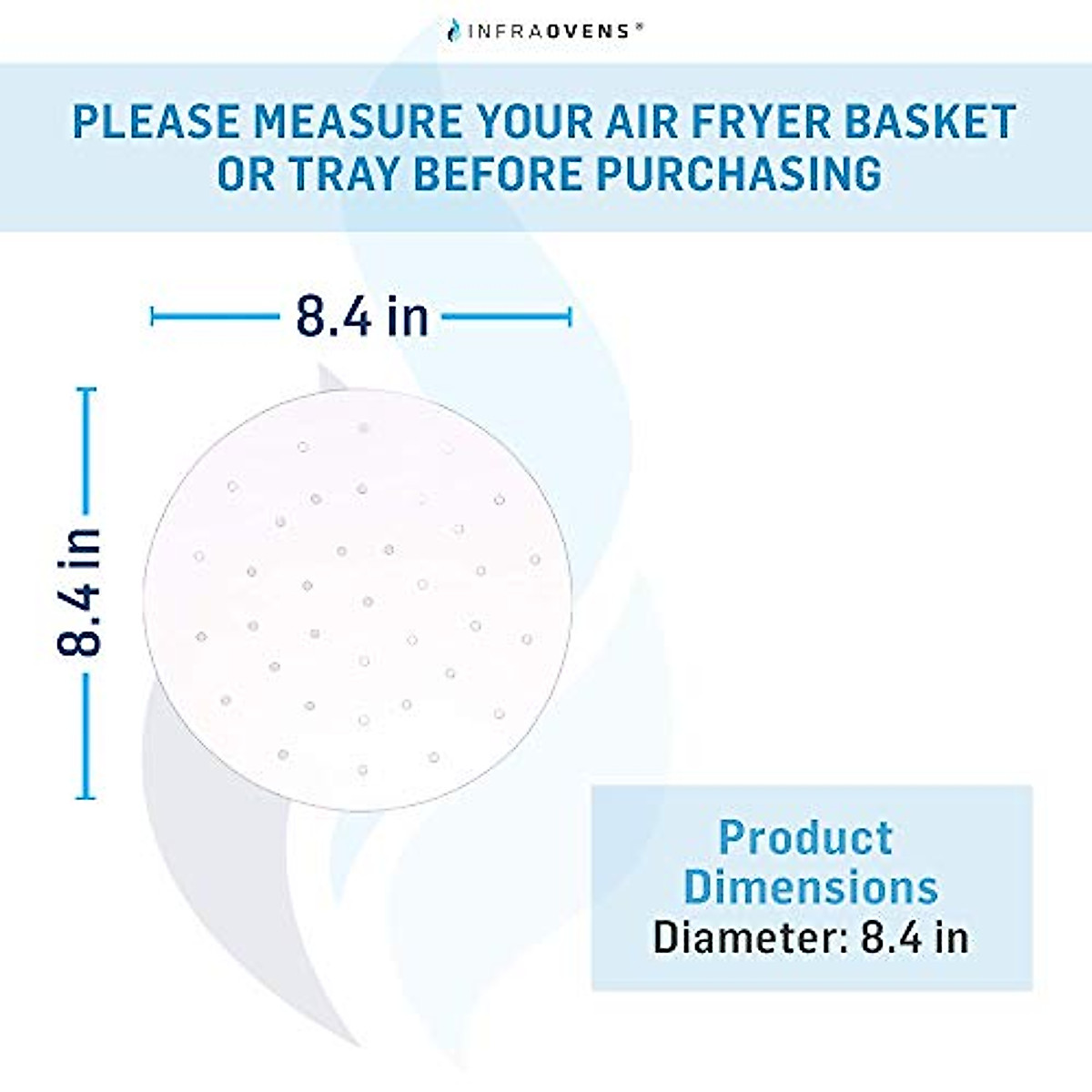 Air Fryer Parchment Paper Liners Compatible with Ninja Foodi 6.5QT & 8QT OP401, Gourmia 5QT, Maxi Matic Elite Platinum 7.3 QT, Tidylife 5.8QT, Ultrean 5.8 & 8.5QT +More - 100pcs + Baking Reusable Mat