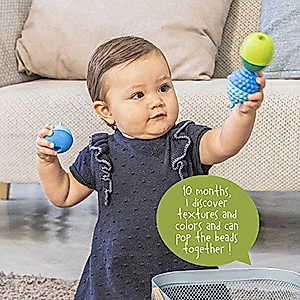 Lalaboom - Educational Pop Beads - 48 Piece Set - Ages 10 Months to 4 Years - BL460