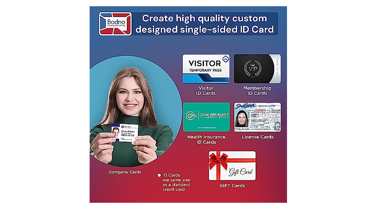 Bodno Magicard 600 Single Sided ID Card Printer & Complete Supplies ...