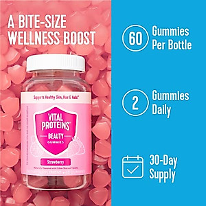 Vital Proteins Strawberry Beauty Gummies, 60 CT