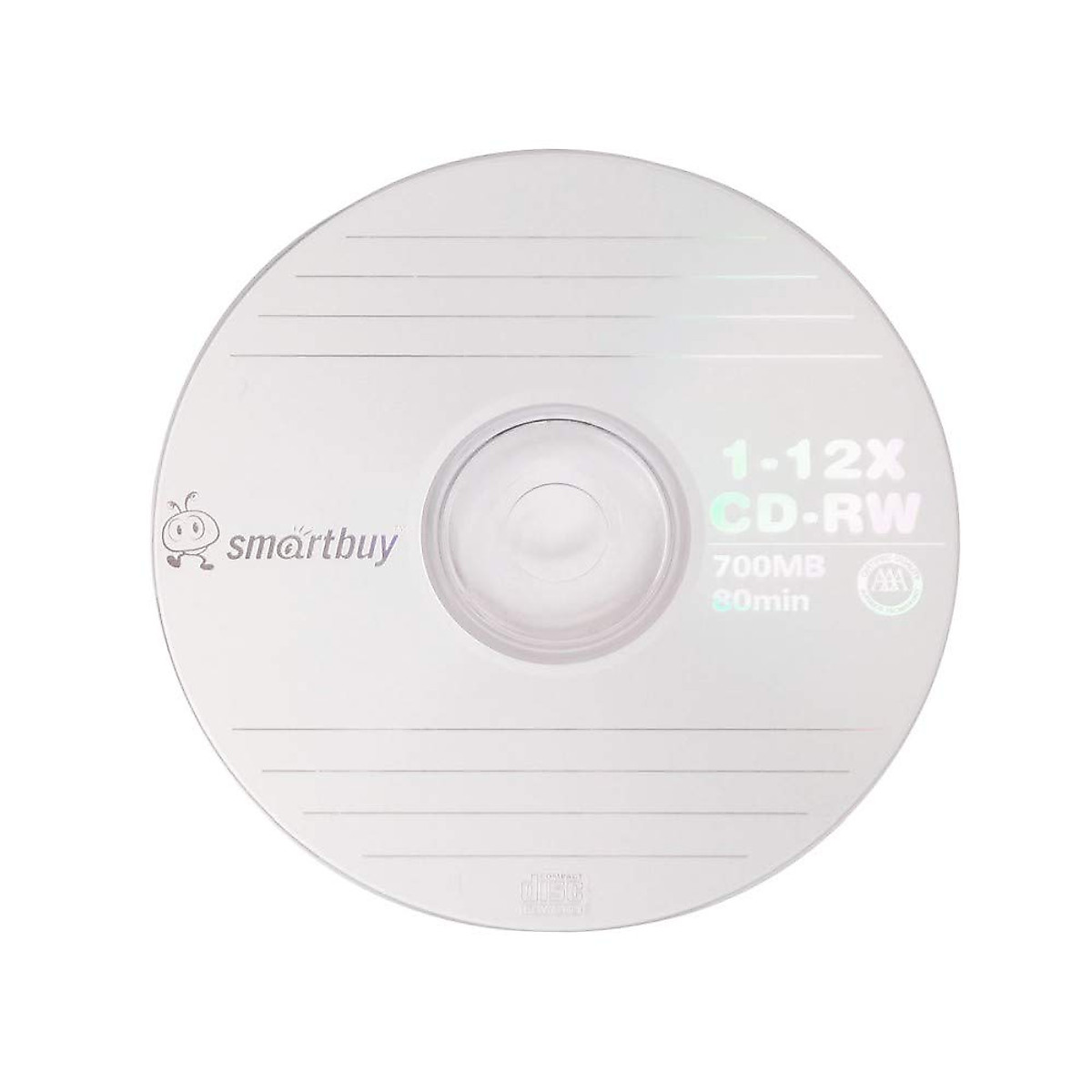 20 Pack Smartbuy CD-RW 1-12X 700MB/80Min High Speed Branded Logo Rewritable Blank Data Media Disc