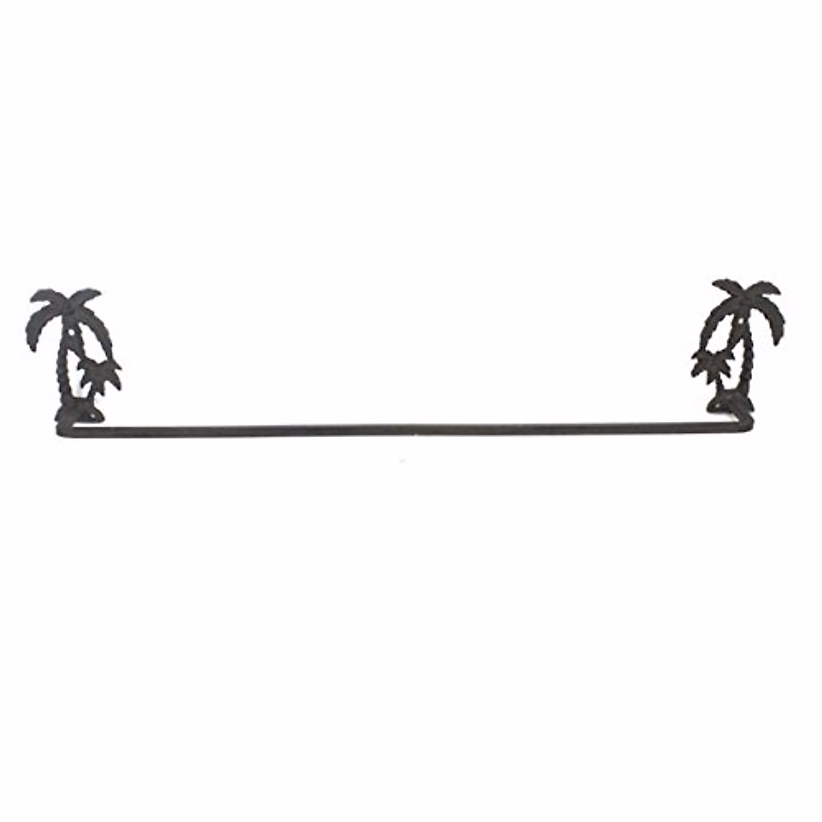 Hampton Nautical K-9014-cast-iron Cast Iron Palm Tree Bath Towel Holder 26" - Beach Bathroom Decoration - Beach Home Decorating