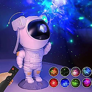 Astronaut Star Galaxy Projector Light - 2023 New Pleshy Spacebuddy Projector with Timer and Remote, Star Projector Night Lights, Bedroom and Ceiling Projector, Kids Room Decor Aesthetic (Black Gold)