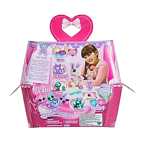 Little Live Scruff-A-Luvs Pets | Scruff-a-Luvs Mystery Animal Mom & Baby | Reveal, Wash, Groom, Rescue Plush Pet - Styles May Vary, Multicolor, 30111