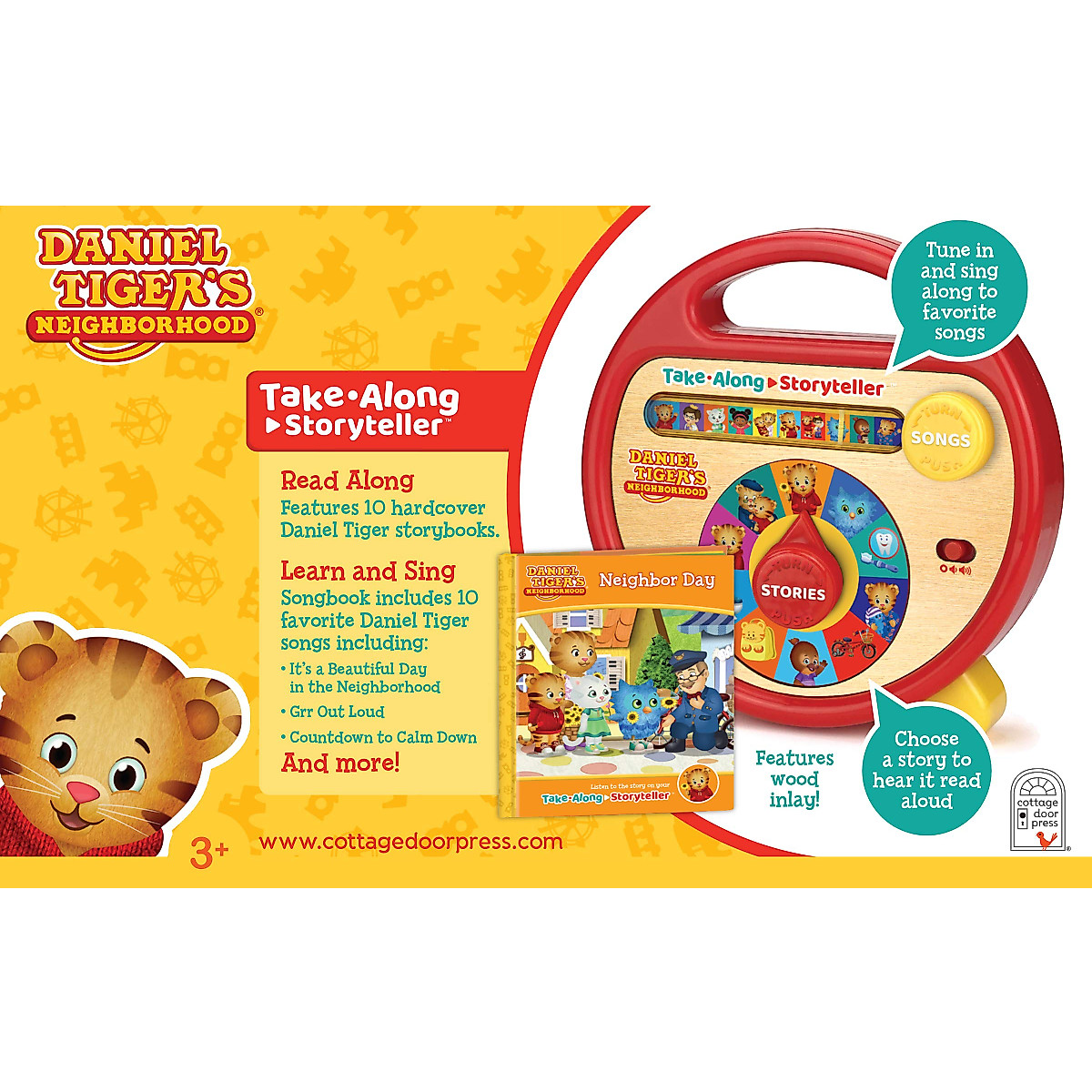 Daniel Tiger's Neighborhood Interactive Electronic Take Along Storyteller with 11 books (Daniel Tiger's Neighborhood Children's Interactive Story and Song Carry Along Player With Books)