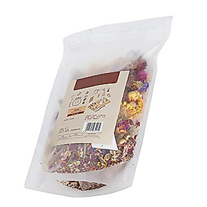 GLOGLOW Small Pet Bedding, Dried Flowers Padding for Squirrels Guinea Pigs Rabbits Chinchillas Hamsters Gerbils(100g) Treats
