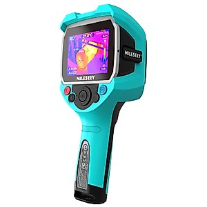 Thermal Imaging Camera, MILESEEY Handheld Dual Camera Infrared Thermal Imager, 3.5 Inch LCD Display IP65 Waterproof Rechargeable 6 Palettes Thermal Camera with Auto Track Cold and Hot Spots Function