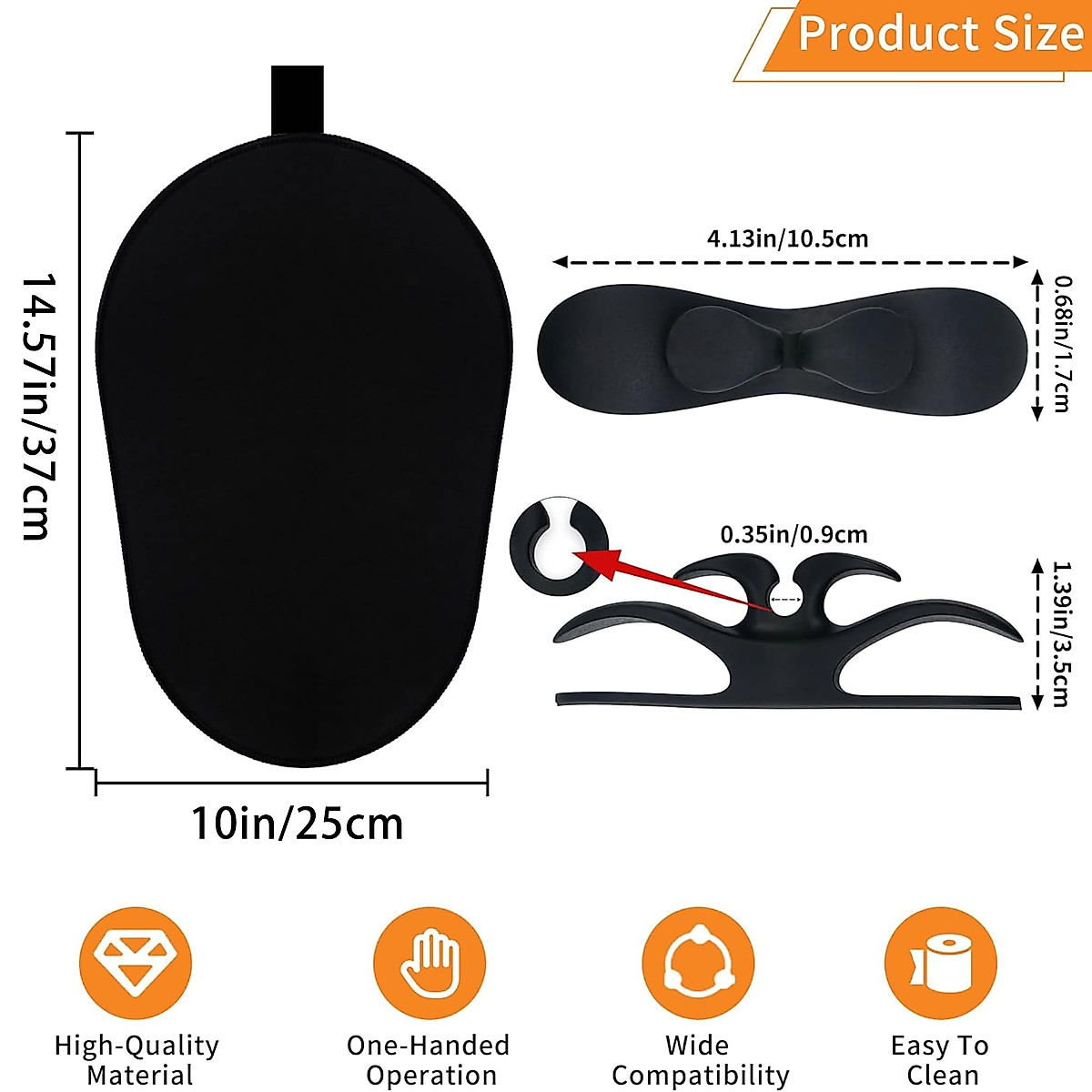 Sliding Mat for Kitchenaid Mixer, Mover Mat Pad for 5-8Qt Bowl Lift Stand Mixer, Kitchen Appliance Slider Compatible for Pro 600 Stand Mixer with Black Kitchen Accessory, Kitchen Aid Mixer Accessories