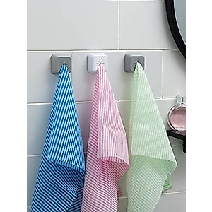 Punch-Free Towel Rack Magnetic Storage Plug Kitchen Towel Storage Rack Bathroom Towel Plug Rack (Storage Rack Grey-B)