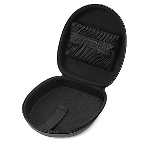WGear Headset Case for VXI BlueParrott B550-XT, B450-XT, B450-XT -204010-C, B350-XT, B250-XTS, C400-XT, Mesh Pocket Cable, Amplifier and Other Accessories, Detachable Wrist Strap (Gray), compact Size