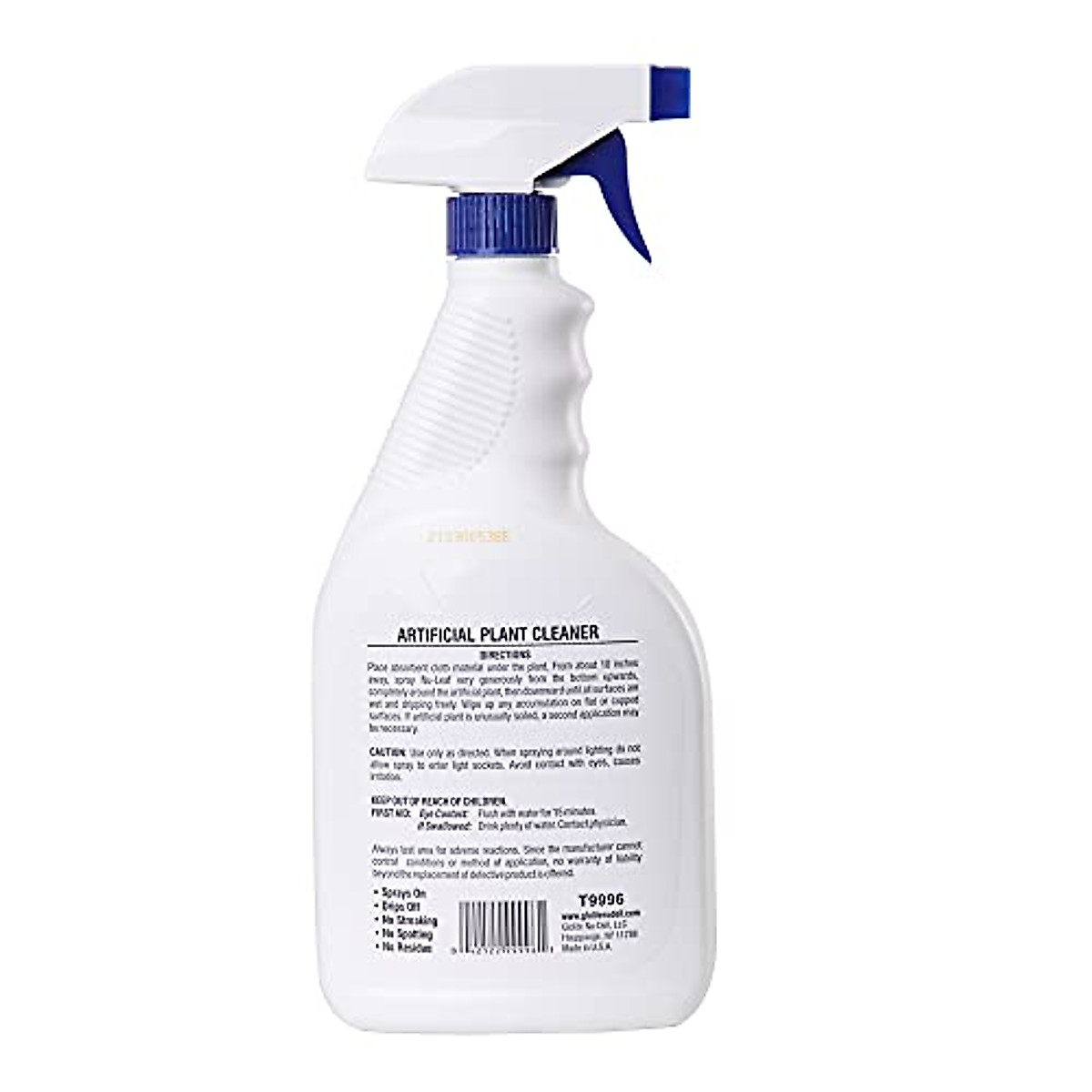 Nudell Nu-Leaf Spray & Drip-Dry Artificial Tree and Silk Plant Cleaner 32 FL.OZ (T9996)