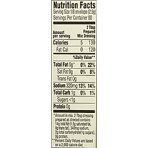 Good Seasons Italian Salad Dressing & Recipe Mix 0.7oz, 10 Pouches, Total Net 7oz