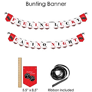 Big Dot of Happiness Las Vegas - Casino Party Supplies - Banner Decoration Kit - Fundle Bundle
