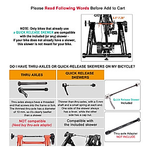 Bike Trainer, Magnetic Bicycle Stationary Stand for Indoor Exercise Riding, 26-29" & 700C Wheels, Quick Release Skewer & Front Wheel Riser Block Included