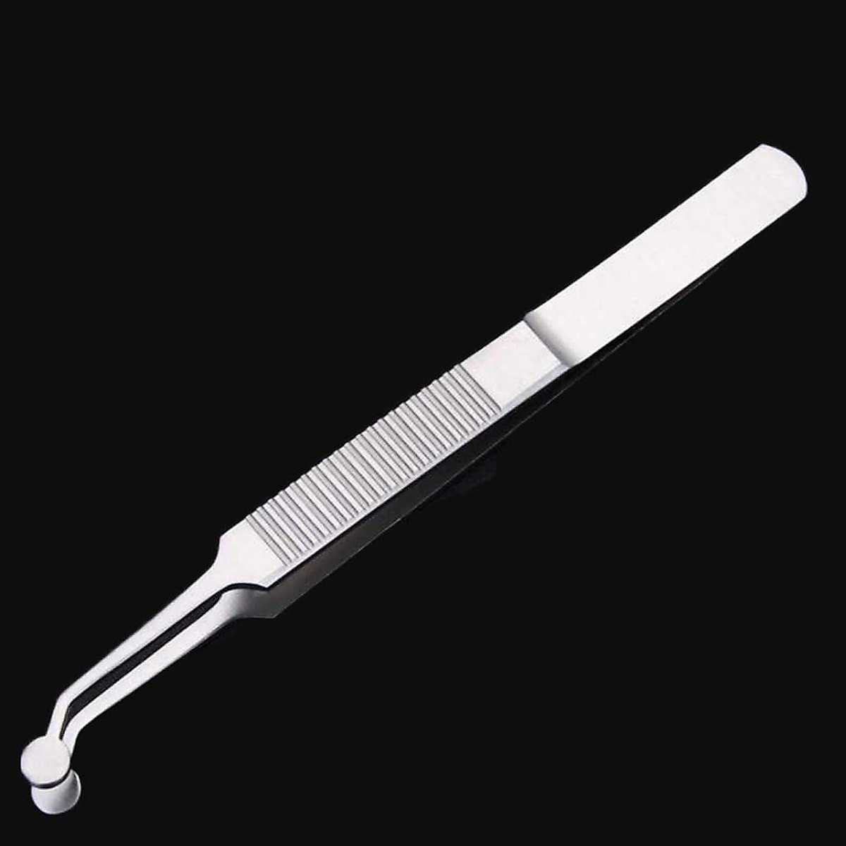 ZGORENDZ Premium Stainless Steel Arita Tauber Meibomian Gland Expressor Forceps Eyelid Massage Tweezers-Round Tip..