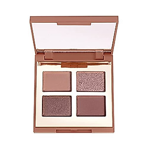 Mellow Cosmetic Eyeshadow Quad - Matte & Shimmer Shades - Eyeshadow Palette Kit for Women - Longwear, Highly Pigmented, Intense Color - Compact Eye Makeup Kit (Rhea)