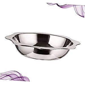 KJHBV Korean Cookware Stainless Steel Cooking Utensils Double Induction Cooker Pot Noodle Pot Hot Pot Cookware Hot Pot Pot Hot Pot Pot with Divider Two Flavors Soup Pot Yuan Yang Silver