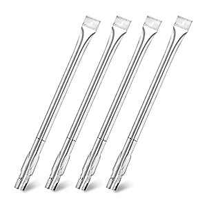 Plowo Stainless Steel Burner Tube Replacement for Kenmore Gas Grill Models 146.23674310, 146.23675310, 640-05057350-0, 640-05057351-8, Outdoor Gourmet FSODBG1200, FSODBG1202, FSODBG1204, 18", 4-Pack