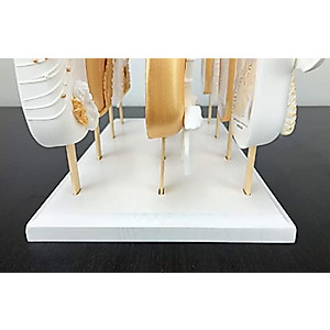 Nangopop Wood Cakesicle Stand Display - 12 Count Popsicle Sticks Holder for Dessert Table of Wedding Shower Birthday Parties - Sturdy and Reusable