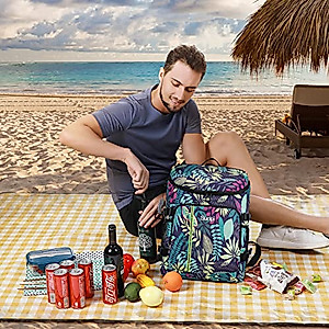 Sucipi Insulated Cooler Backpack with 4 Ice Packs 36 Cans Leakproof Soft Cooler Bag Lightweight Backpack Cooler for Picnic Fishing Hiking Camping Park Beach