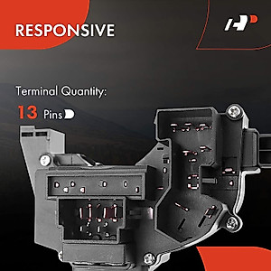 A-Premium Turn Signal Switch, Windshield Wiper Washer, Hazard Warning Flasher, Compatible with Ford F-150 1999-2003, F-250/350/450/550 Super Duty (1999 F-250 GVW Under 8,500lb), Blackwood