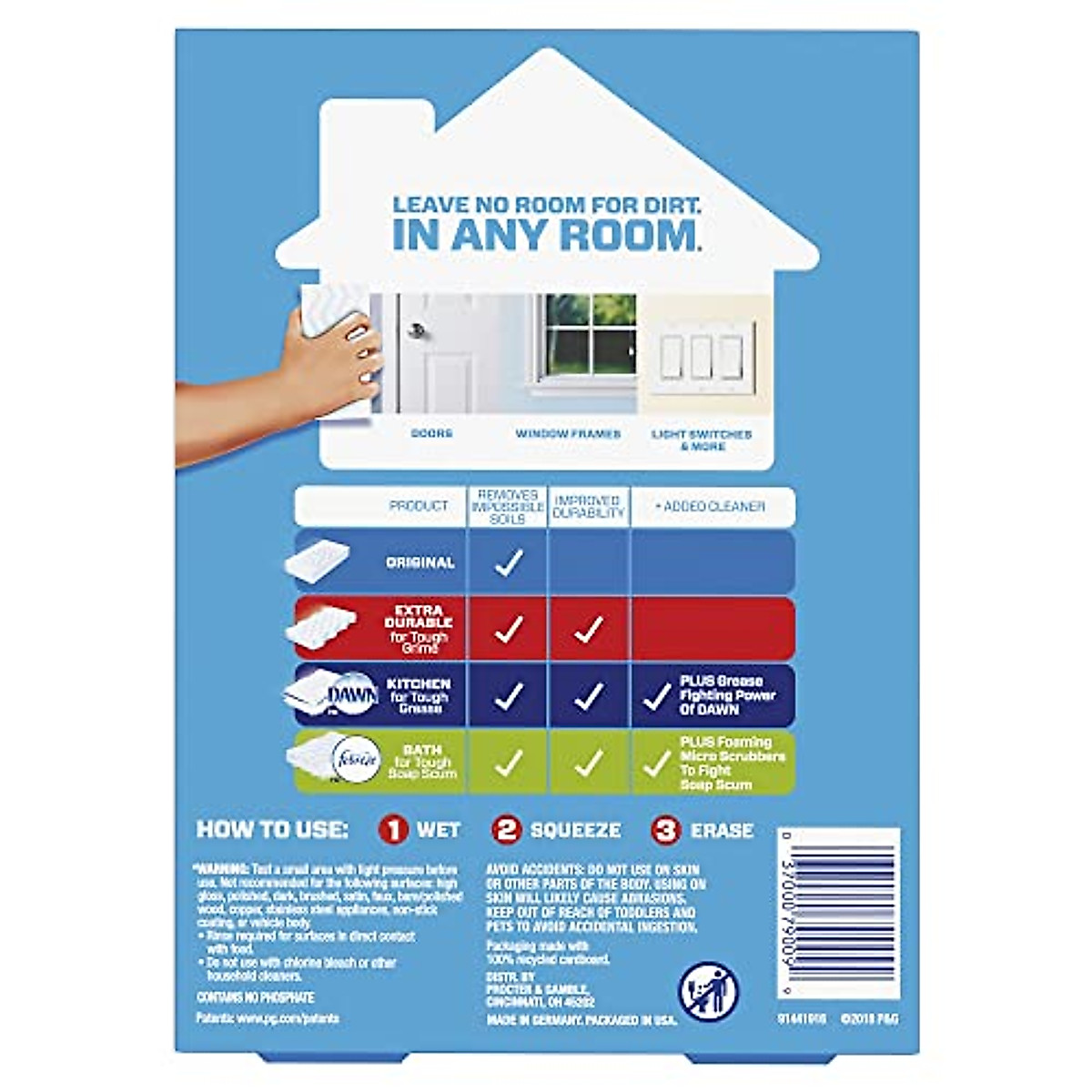 Mr. Clean Magic Eraser Original, 6 Count