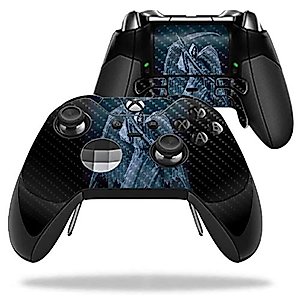 MightySkins Carbon Fiber Skin for Microsoft Xbox One Elite Controller - Death Reaper | Protective, Durable Textured Carbon Fiber Finish | Easy to Apply, Remove, and Change Styles | Made in The USA