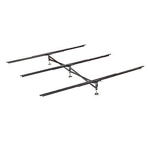 Glideaway FBA_GS-3 XS X Support Bed Frame System GS-3 XS Model 3 Cross Rails and 3 Legs - Strong Center Support Base for Full Queen and King Mattress Box Springs and Bed Foundations