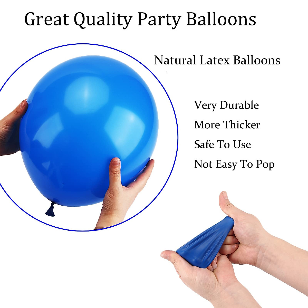 105 Pcs Royal Blue Balloons Garland Kit 18/12/10/5 Inch Pastel Party Balloons Different Sizes Dark Blue Balloon As Graduation Balloons/Birthday Balloons/Baby Shower/Wedding/Party decorations