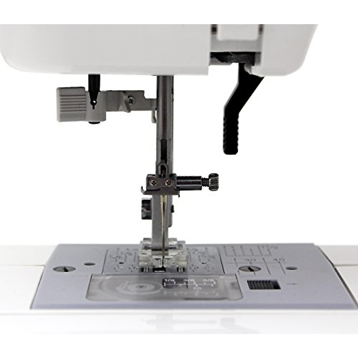 Janome MOD-19 Easy-to-Use Sewing Machine with 19 Stitches, Automatic Needle Threader and 5-Piece Feed Dogs,white