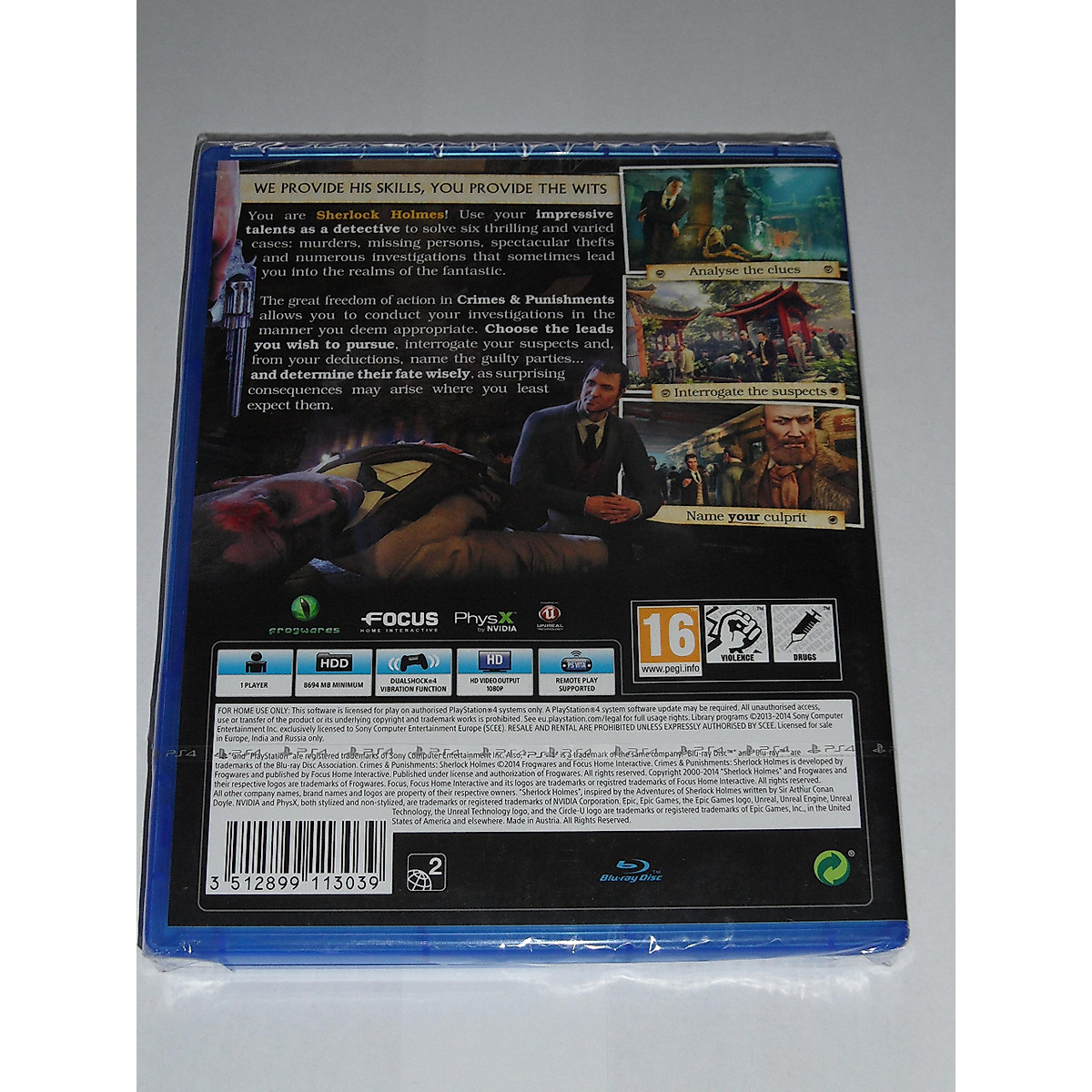 Crimes & Punishments: Sherlock Holmes (PS4) by Koch International