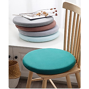 Eonxius Memory Foam Seat Stool Round Cushions Floor Support Pillow Home Office Chair Pads Pink 12''