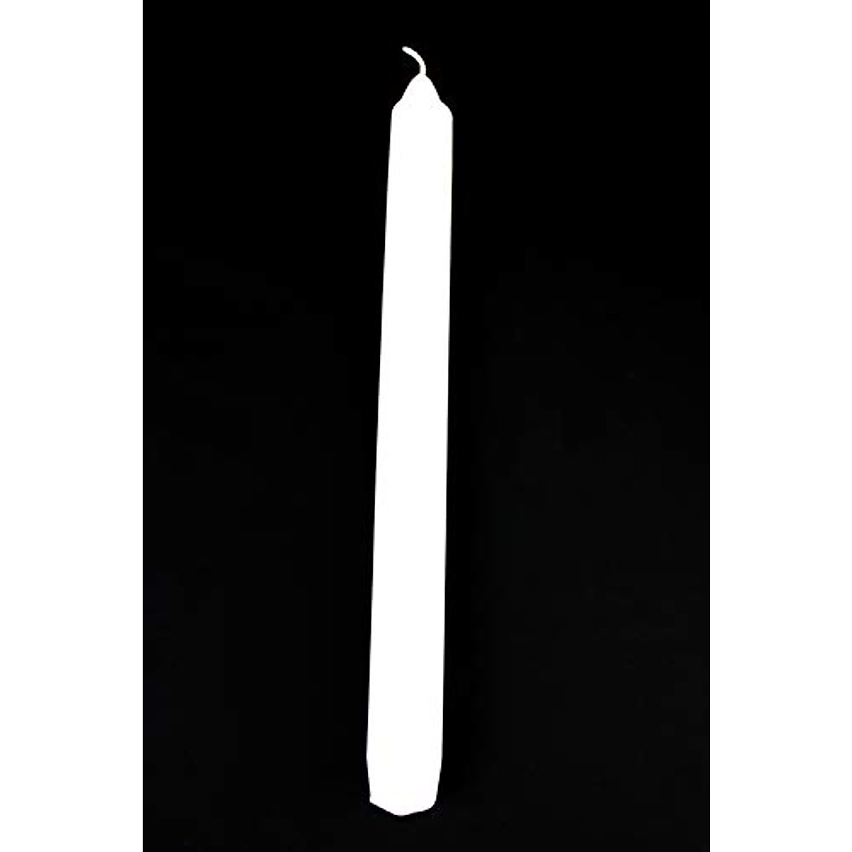 RAMBUE White Dinner Table Candle 9.5 inch Long Dripless Smokeless Burn 8 Hours in Your Candlesticks -10 Pack Candles