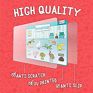 merka Kids Placemats for Dining Table Placemats for Kids Toddler Placemats for Dining Table Set of 4 Wipeable Non-Slip Silicone Mats