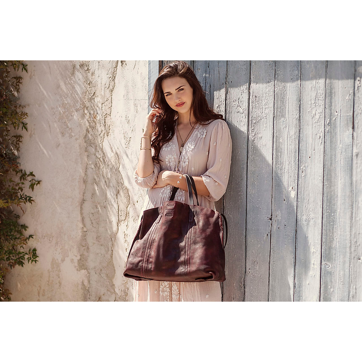 OLD TREND Genuine Leather Forest Island Tote | Spacious Handbag with Removable Inner Pouches (Rusty Red)