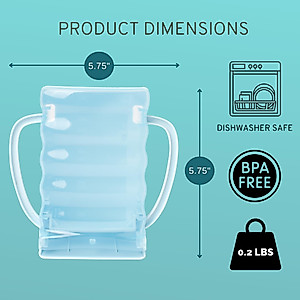 Dinneractive Sip Wiz - Baby Pouch Holder No Squeeze Pouch Food Pouches & Juice Box Holder - Anti-Squeeze Yogurt Pouch Reusable Toddler Essentials 2 Pack