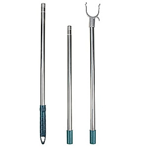 Homoyoyo Clothes Rack Multi Functional Clothes Pole Clothes Hanger Rod Wardrobe Hook Pole Splicing Pole Hook Home Balcony Clothing Reach Pole Garment Pole Outdoor Apparel Closet Rod