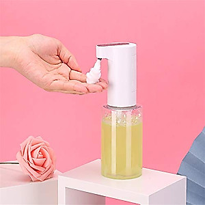 Soap Dispenser Pump Automatic Induction Foam Soap Dispenser Intelligent Sensor Foam Liquid Soap Dispenser Smart Auto Touchless Portable Hand Washer Hand Lotion Bottle ( Color : Battery NEW 350ML )