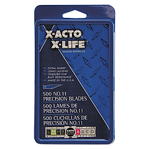 ELMERS X-Acto #11 Blades for X-Acto Knives, Bulk Pack, 500 Blades Per Box (X511)