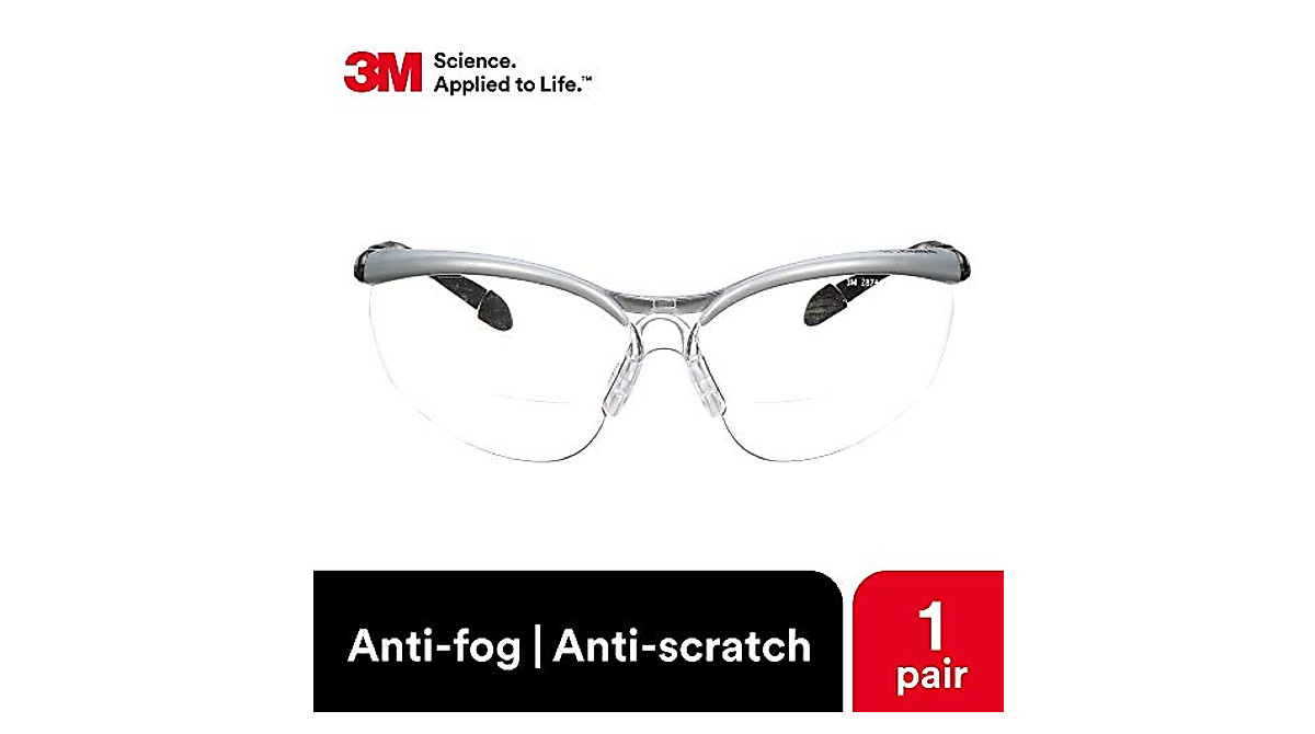 3M Safety Glasses with Dual Readers - ANSI Z87 Certified