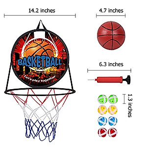 14" Dart Board for Kids, Basketball Hoop for Kids Toddlers, Sports & Outdoor Play Easter Gift Toys for Kids for 3 4 5 6 7 8 9 10 11 12 Year Old Boys Girls, Party Favors for Birthday