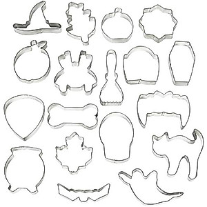 Wilton Halloween Metal Cookie Cutter Set, 18-Piece