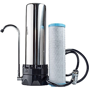 Lake Industries Stainless Steel Countertop Water Purifier Filter (KDF Cartridge)