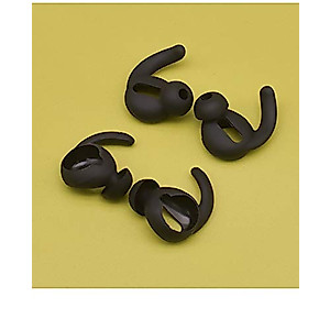 Zotech 3 Pairs AirPods Ear Hooks Cover Earbuds Tips Compatible with Apple AirPods 1 & AirPods 2 or EarPods (Black)