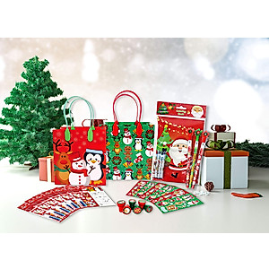 Tiny Mills 24 Pcs Christmas Holidays Stampers for Kids Party Favors, Christmas Stocking Stuffers, Pinata Fillers, Toddler Kids Crafts, Goody Bag Filler, Party Toys, Classroom Rewards Carnival Prizes