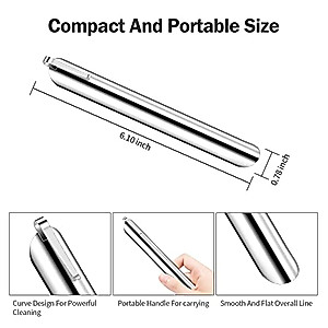 Restaurant Crumb Sweepers, Restaurant Crumb Cleaner, high quality Stainless Steel Crumb Scraper, Crumber Tool for Waiters, Waitresses and Servers (2 PACK, Silver)