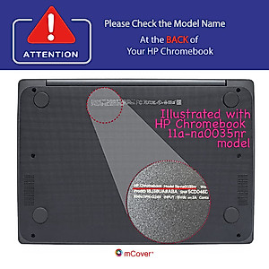 mCover Case Compatible for 2020~2022 11.6" HP Chromebook 11a-NAxxxx Series laptops ONLY (NOT Fitting Any Other HP Models) - Black